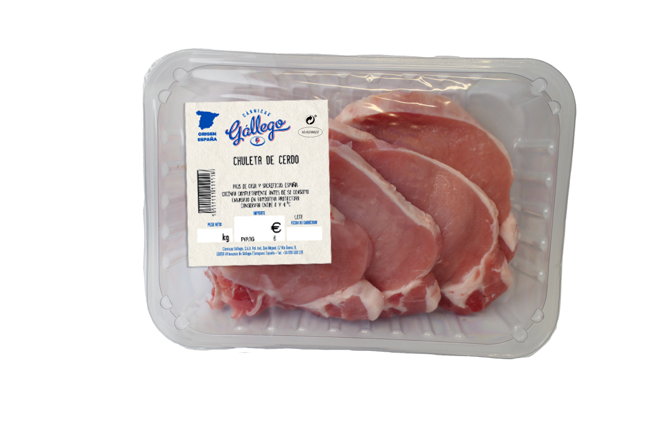 Chuleta De Cerdo Ce Y Sc Filetes Carnicas Gallego 